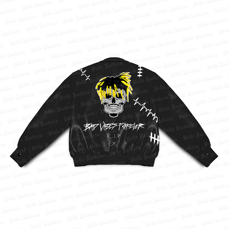 Juice WRLD Legends Never Die Black Varsity Jacket-Pelle Jackets