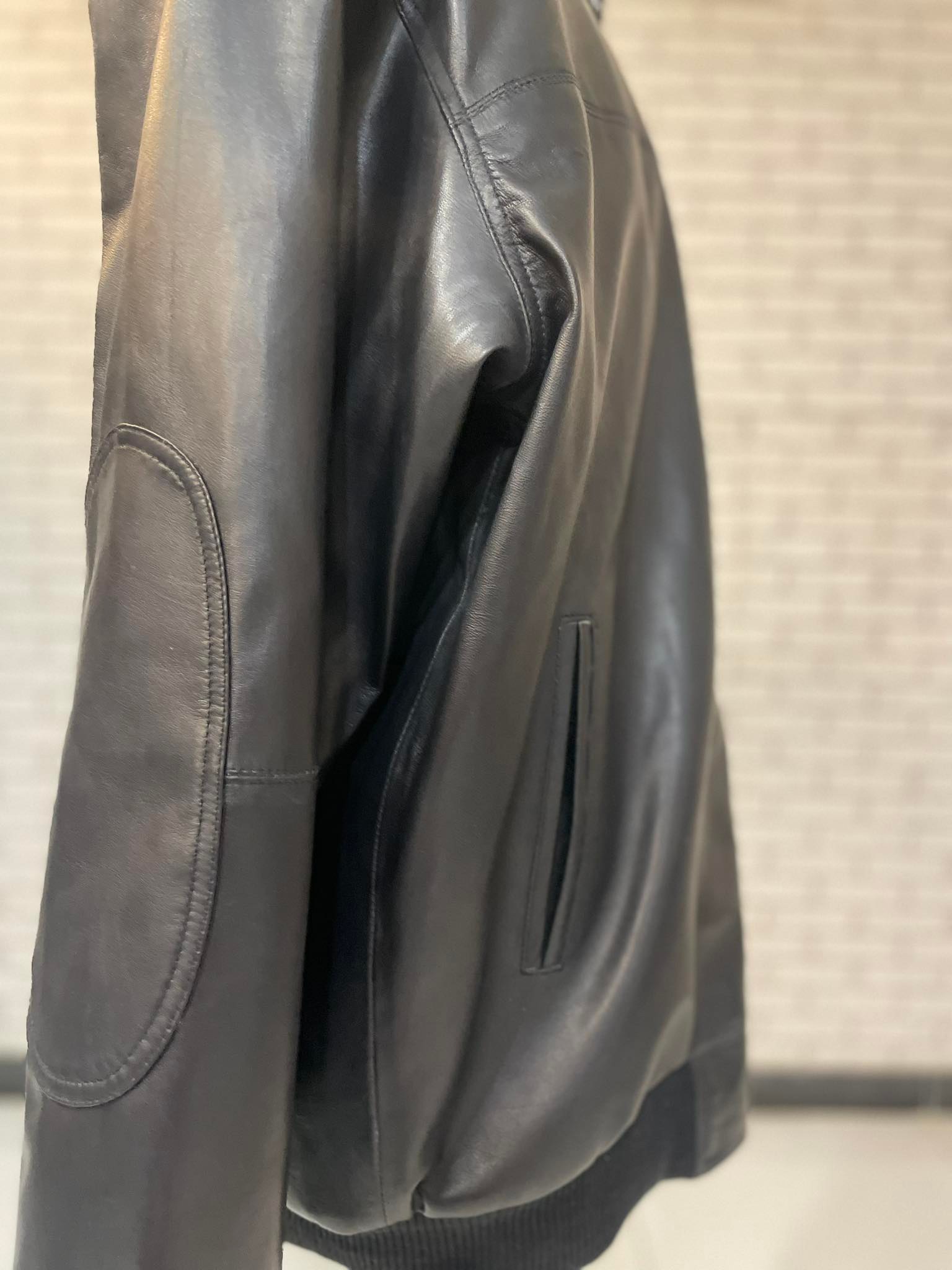 Pelle Pelle Mens Indian Legendary Black Leather Jacket - PPJ