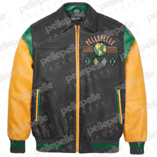 World Famous Yellow & Black Soda Club Plush Jacket - PJ