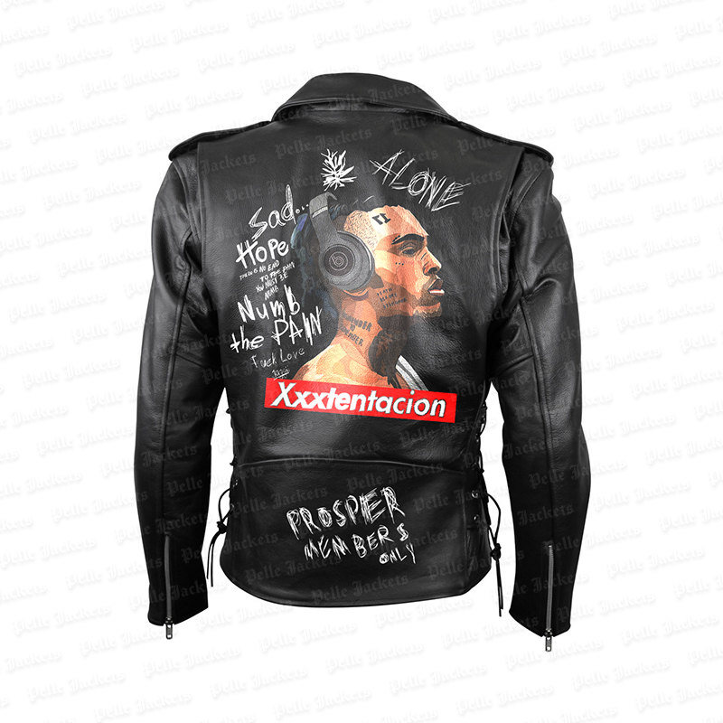 XXXtentacion Legends Never Die Black Leather Jacket - Pelle