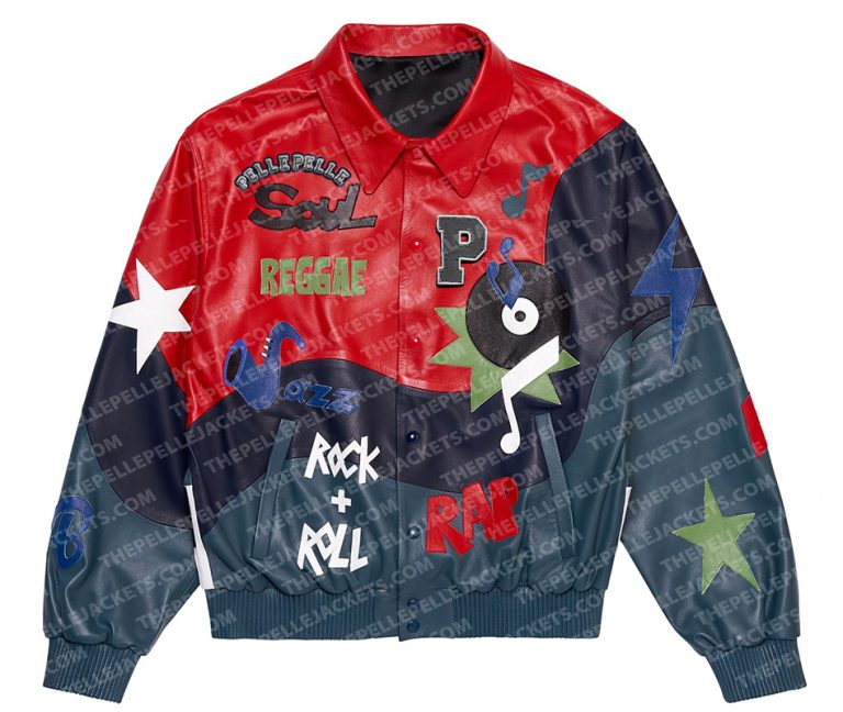 Pelle Pelle X Just Don Red Rap Jacket - Pelle Pelle Jackets