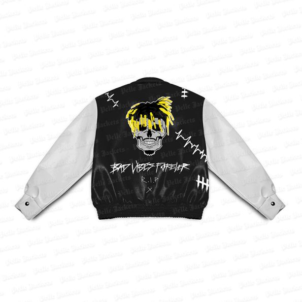 Juice WRLD Legends Never Die Black & White Varsity Jacket -PJ