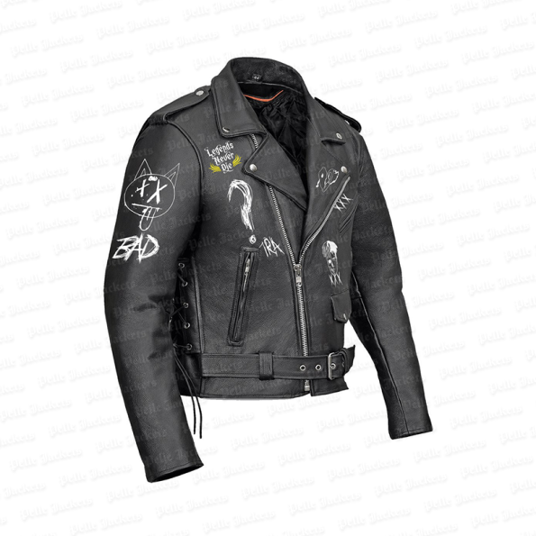 XXXtentacion Legends Never Die Black Leather Jacket - Pelle